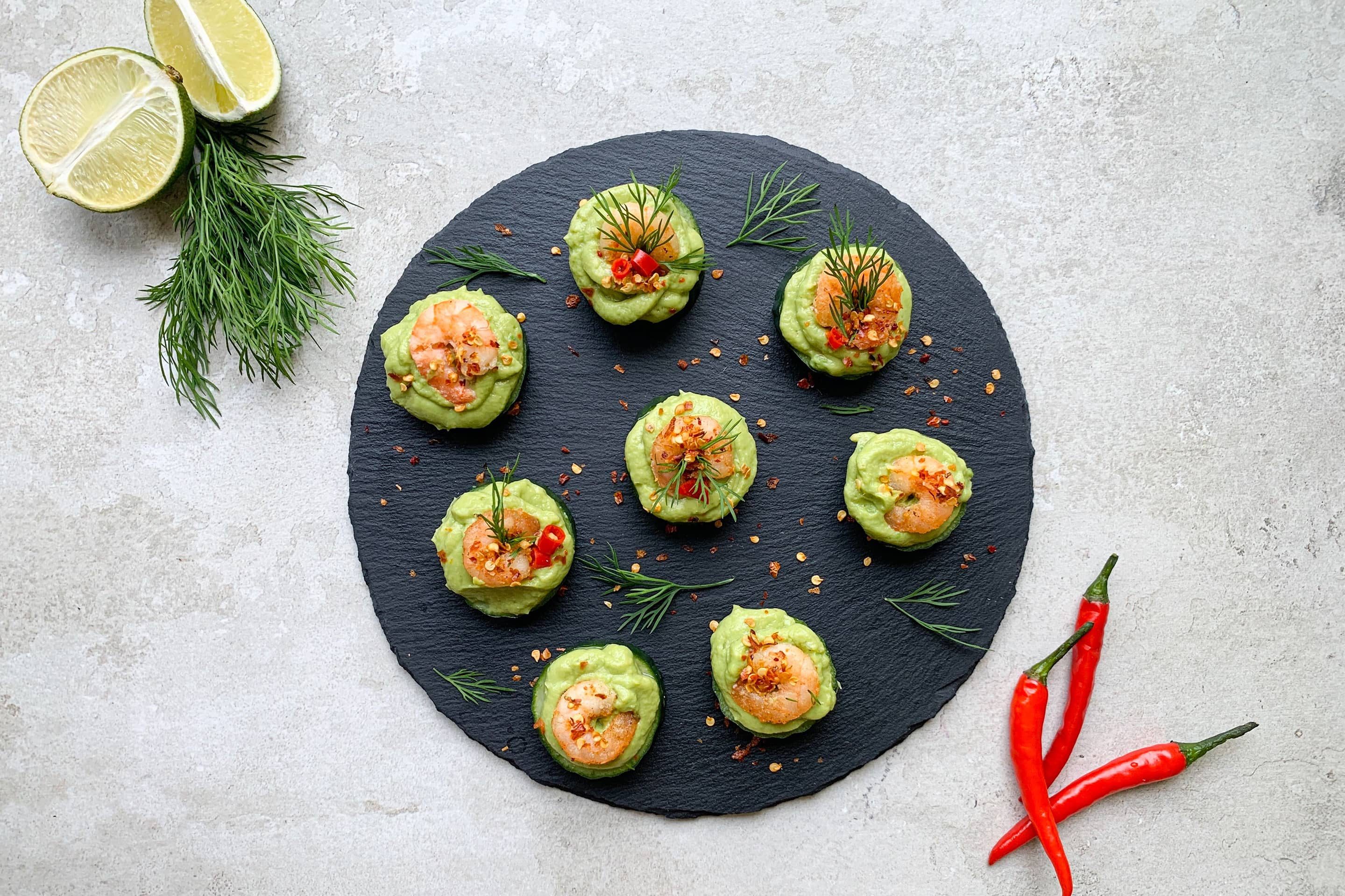 Shrimp and Avocado Stacks — Recipe | Kotányi